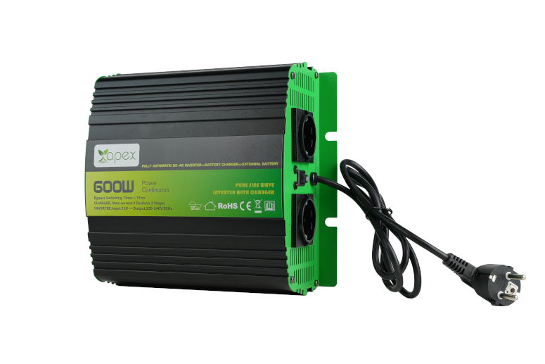 Apex NPS 600W 12V Şarjlı Tam Sinüs İnverter - Toggo Enerji Güneş ...